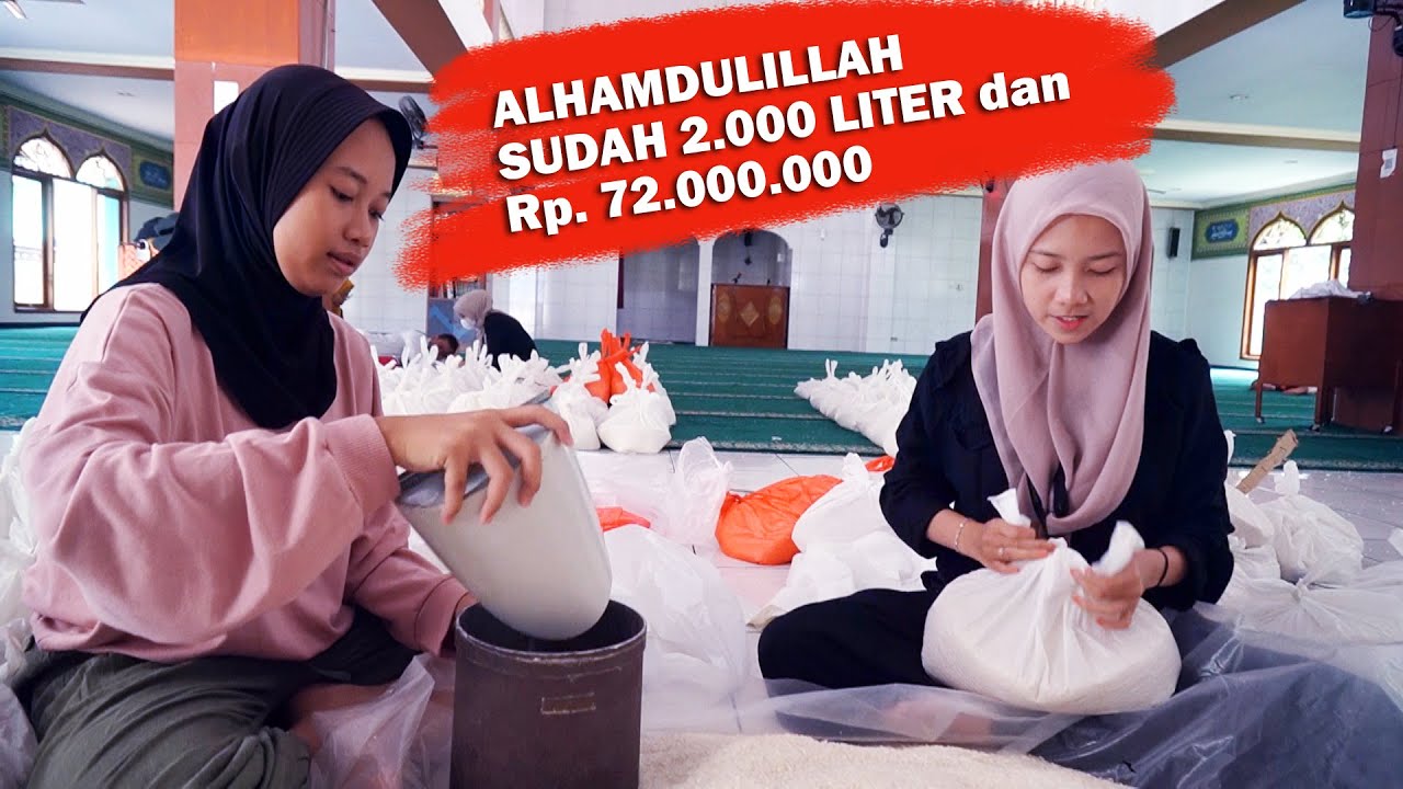 2000 Liter Lebih Zakat Fitrah Akan Disalurkan Masjid Jami Al Khoir Cilangkap - YouTube