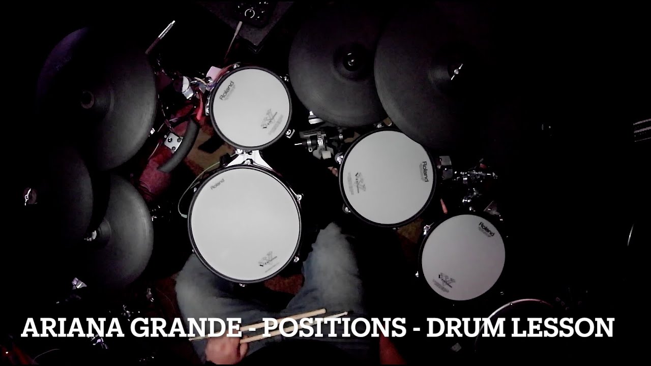 Positions - Ariana Grande - drum lesson - YouTube