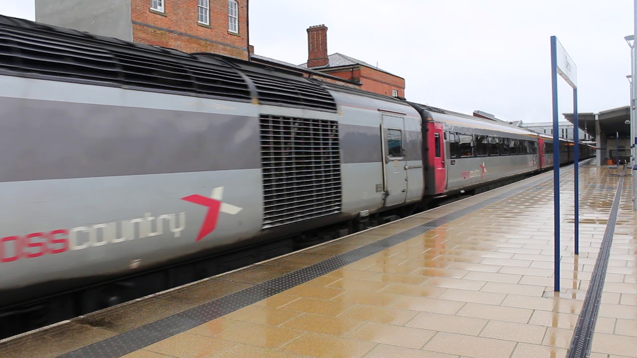 Cross country Class 43 HST departing Derby - YouTube