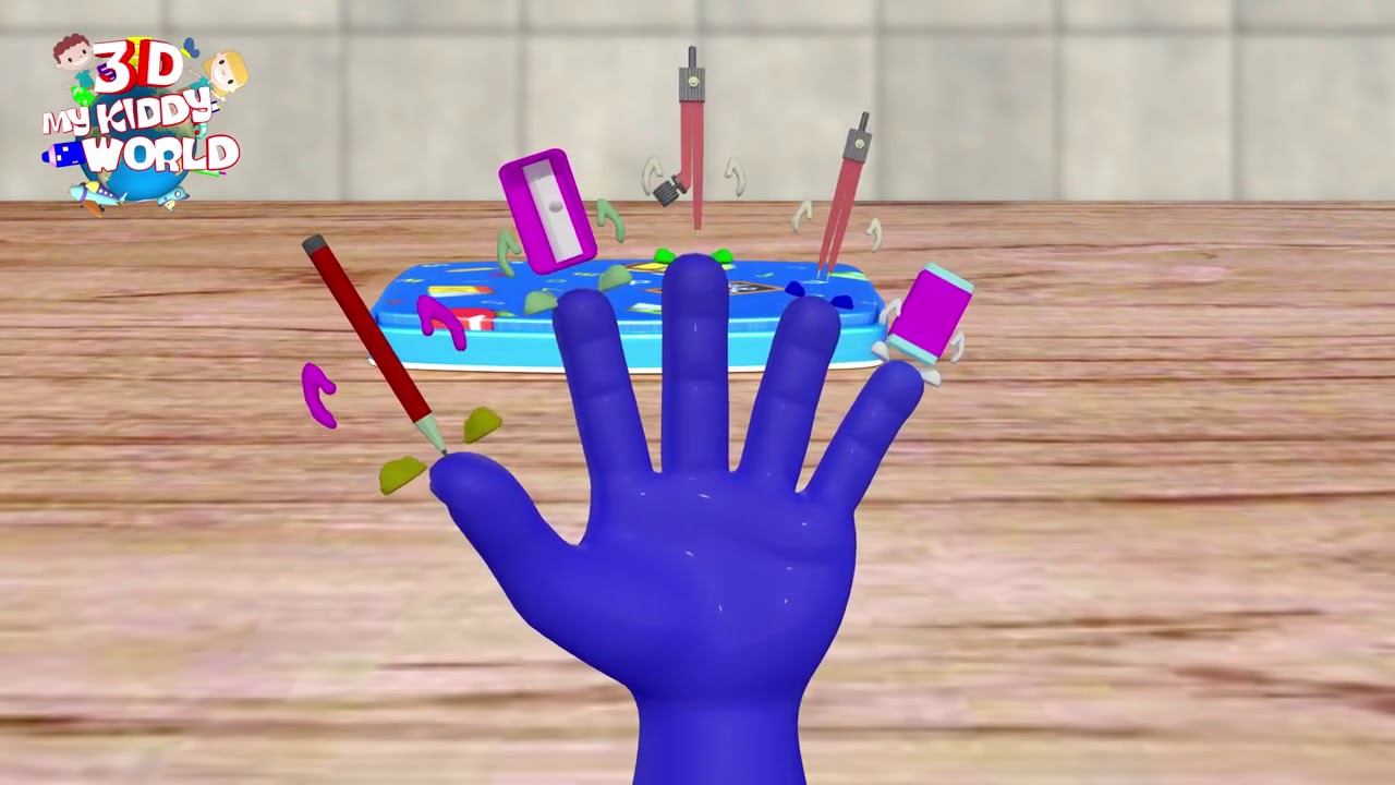 Kids Geometry Box Finger Family | Children Compass box Finger Family ...