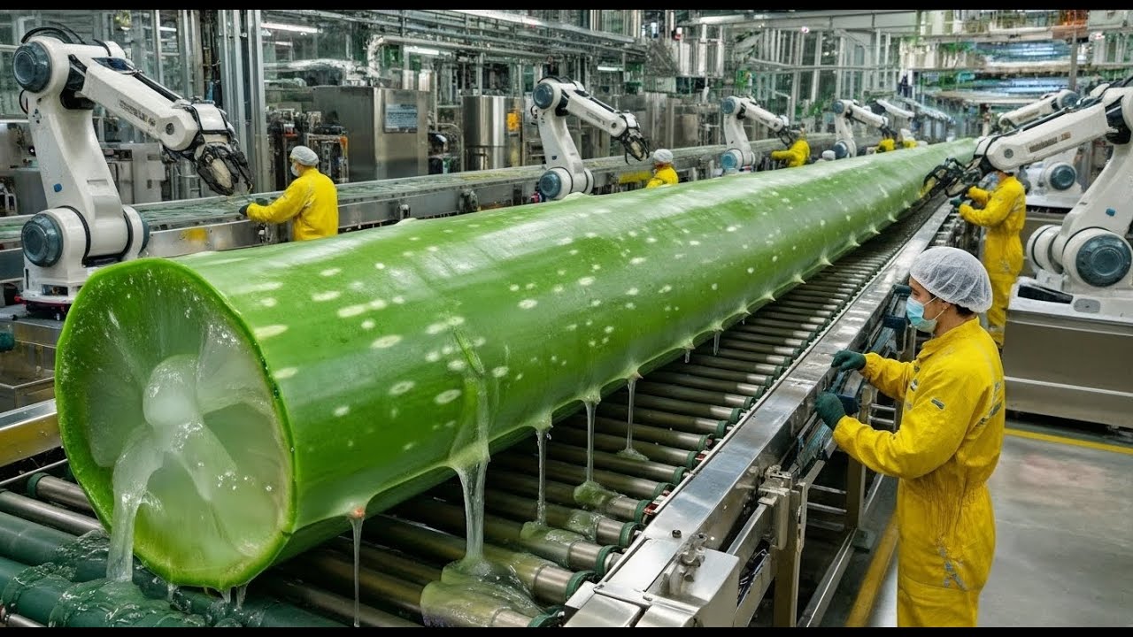 Inside the Factory: How Refreshing Aloe Vera Juice Is Made | Full ...