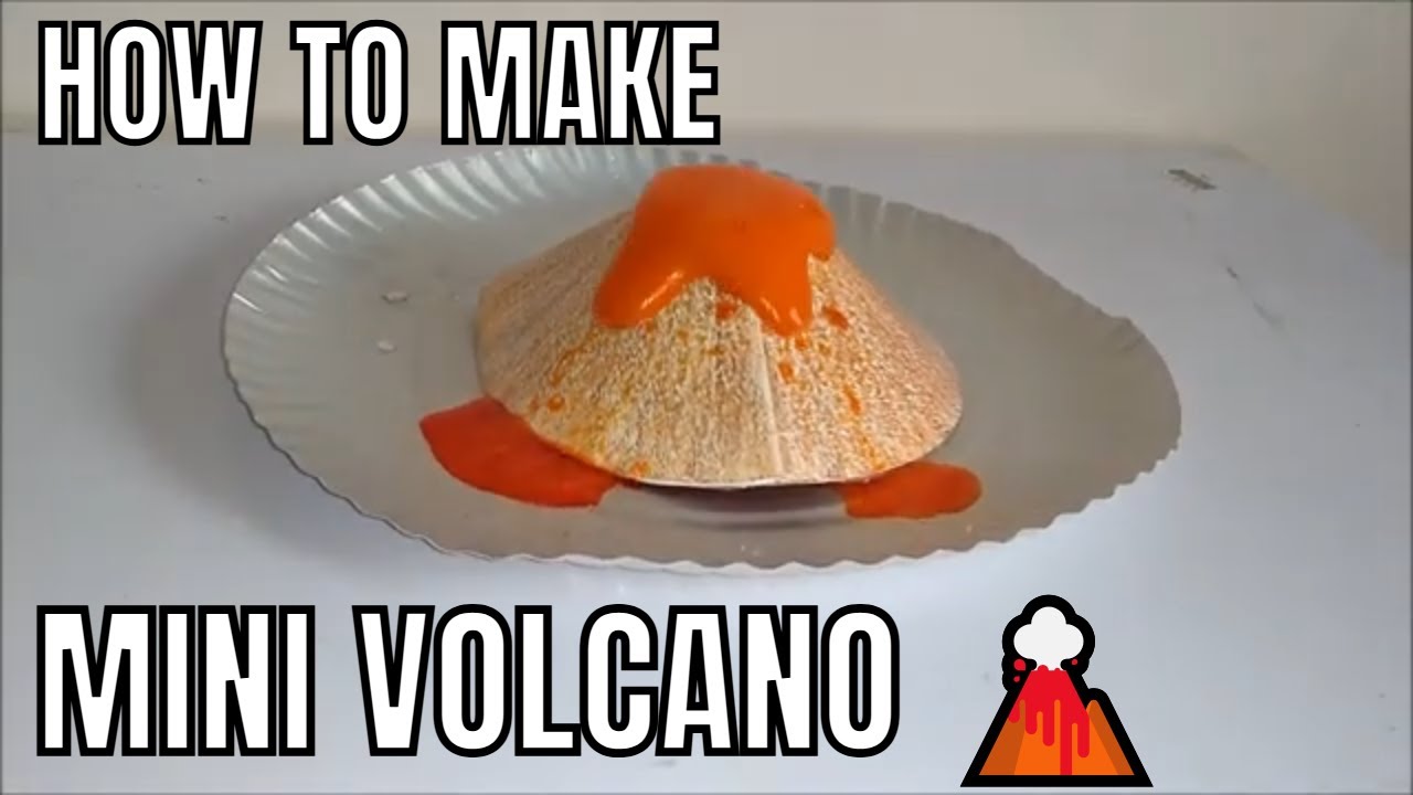 How to Make a Mini Reusable Volcano Model | Easy DIY - YouTube