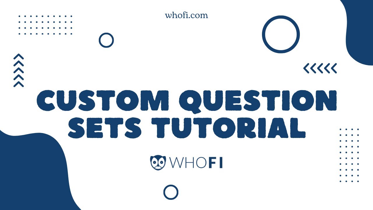 Custom Question Sets Tutorial - YouTube