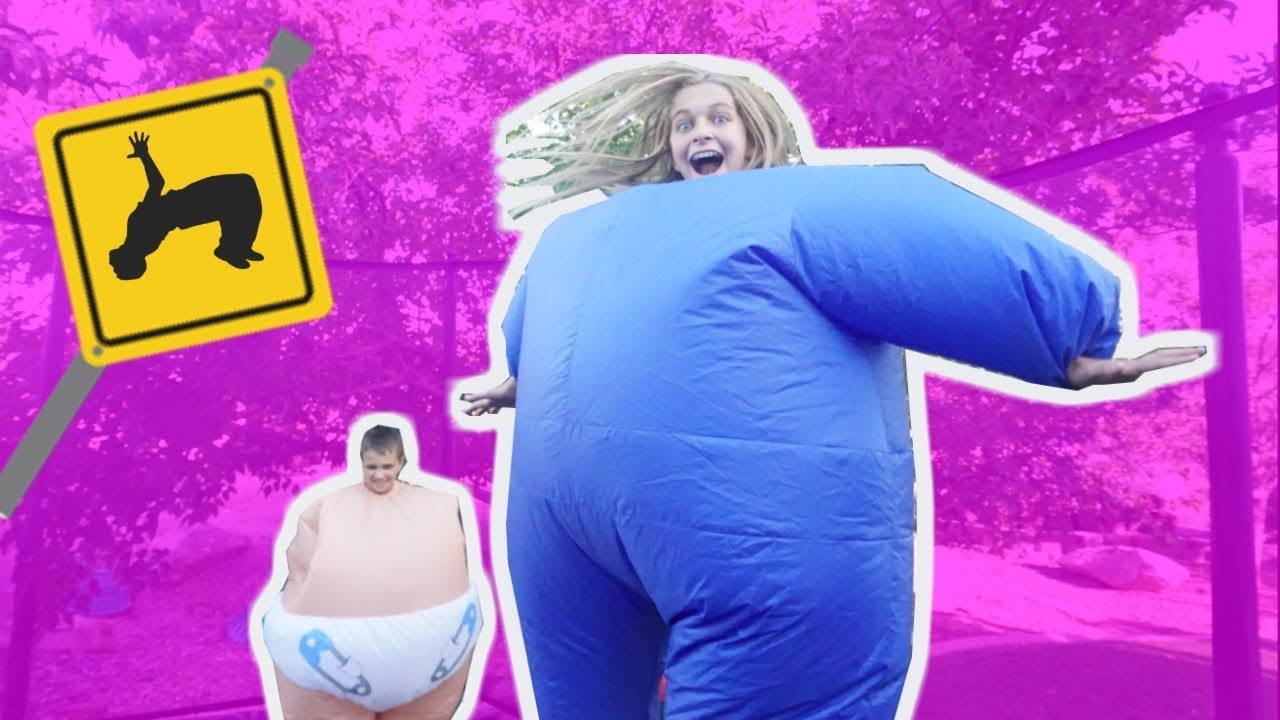 FAT FLIPPING! ~ Presents for Grandma! - Fat sumo Suits on the ...