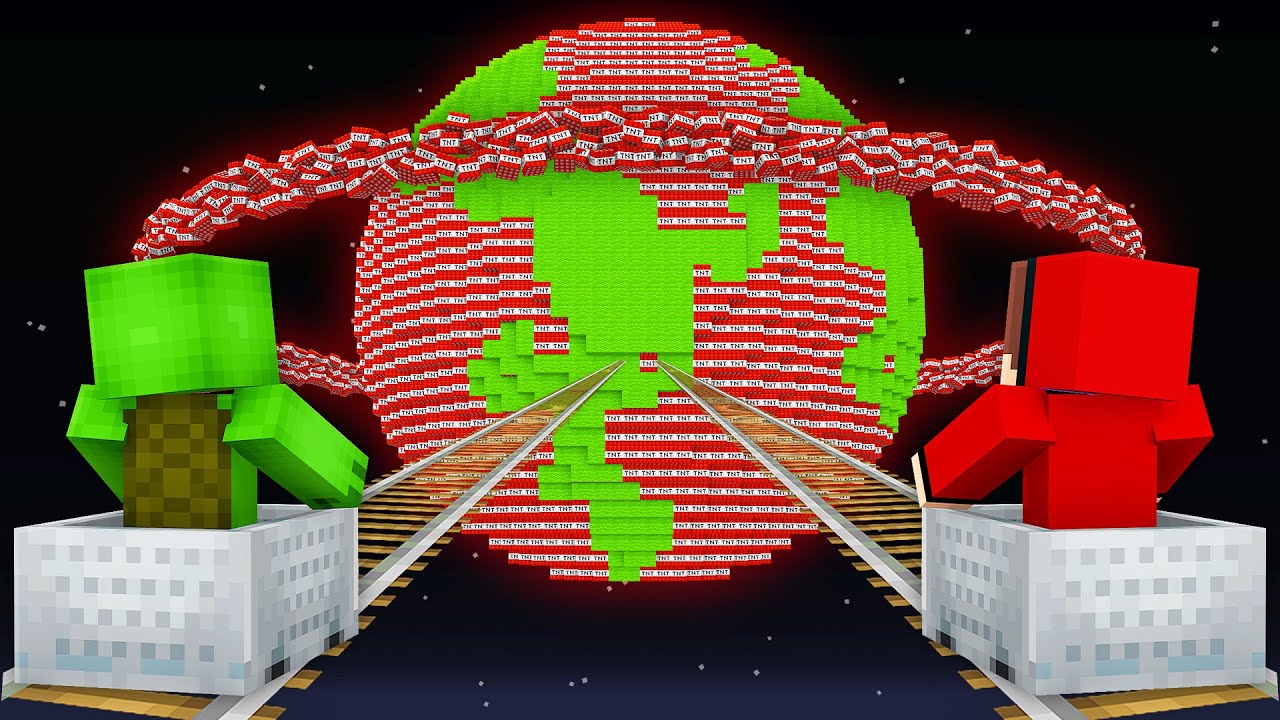 Mikey and JJ Found SECRET ROAD TO A NEW TNT PLANET in Minecraft ...