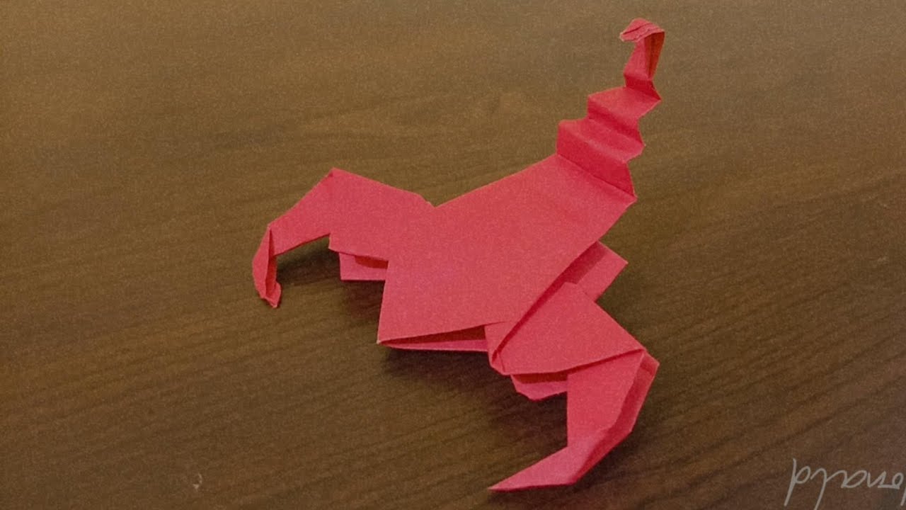 How To Make A Easy Origami Scorpion || Easy Origami Scorpion 🦞 - YouTube
