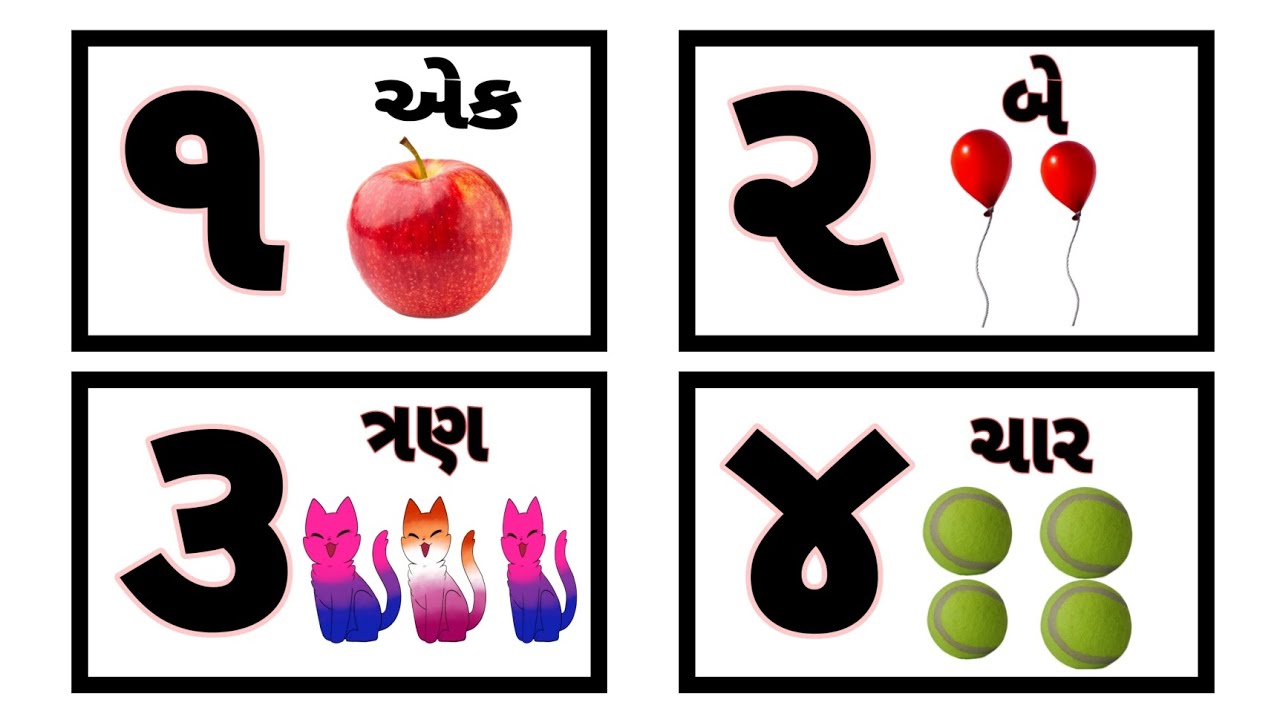 Gujarati ekda 1 thi 50, gujarati ekda, gujarati ank, 1 to 50 number ...
