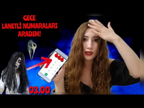 Gece 3'te *LANETLİ* Numaraları Aradım| Asla Aramamanız Gereken Numaralar| (Korku Serisi) |Nur Özkurt