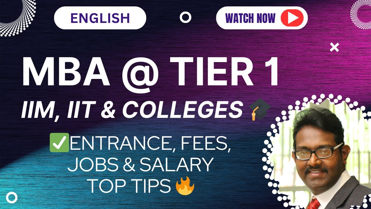 [ENGLISH] 🔥Everything About MBA in India| Top IIM, IIT & Tier-1 ...