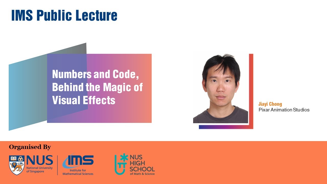 IMS Public Lecture: Numbers and Code, Behind the Magic of Visual ...