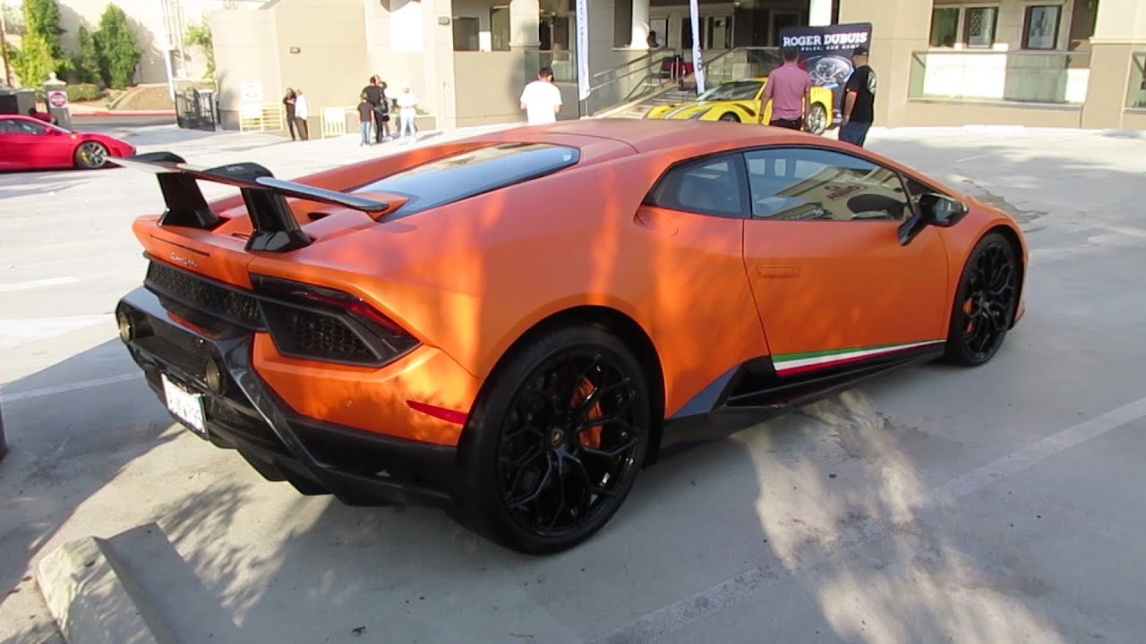 Matte Orange Lamborghini Huracán Performante - YouTube