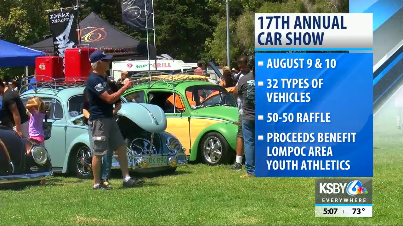 Lompoc Police Department hosts 17th annual car show - YouTube