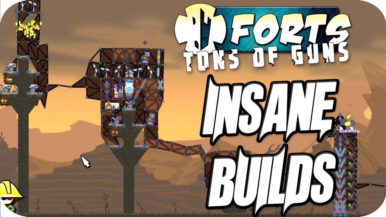 Forts Multiplayer 4v4 Gameplay Nutcase Forts Building On Spires - YouTube
