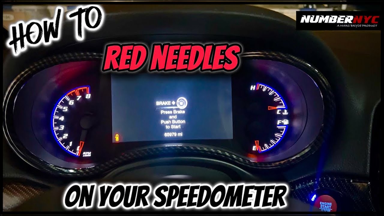 Install RED SRT Gauge Needles on your Grand Cherokee Speedometer - YouTube