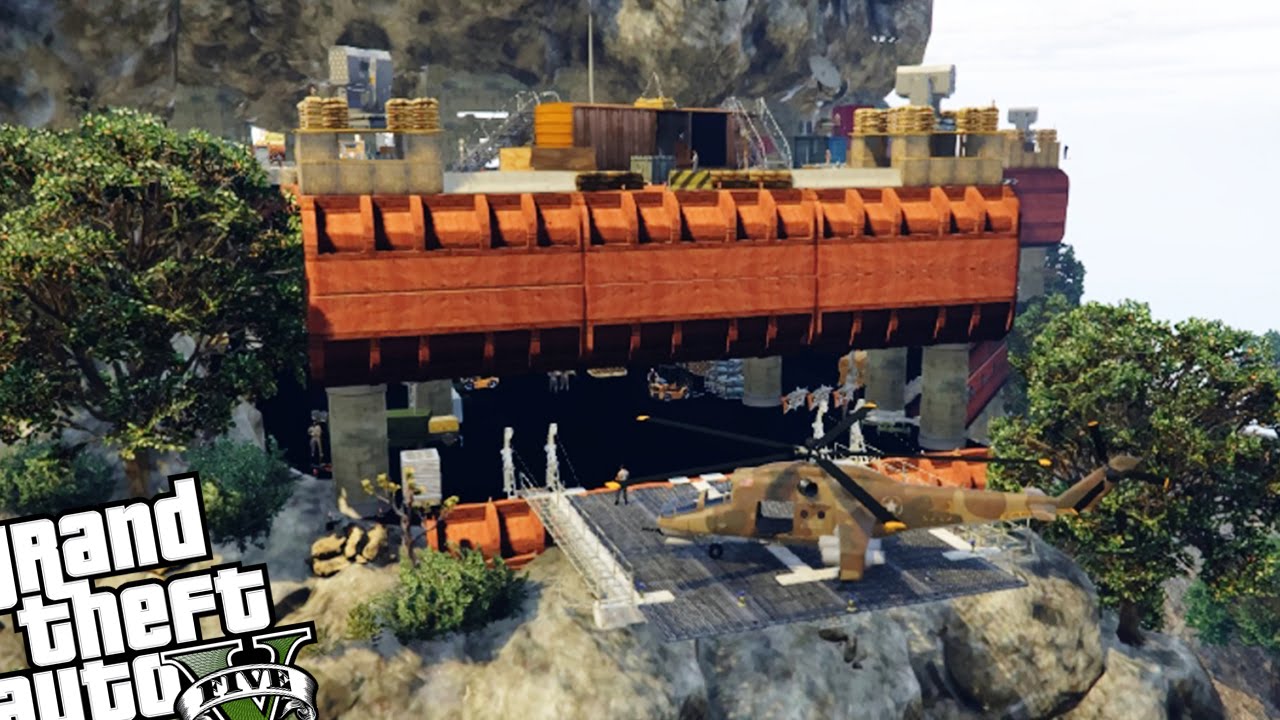 Merryweather Mountain Fortress - GTA 5 PC MOD (Mountain Fortress ...