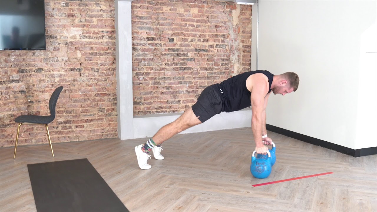 Kettlebell Push Up Rows - YouTube