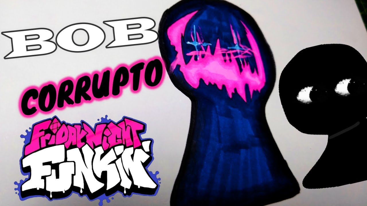 DIBUJO a BOB DE FRIDAY NIGHT FUNKIN CORRUPT | DRAWING CORRUPTION FNF ...