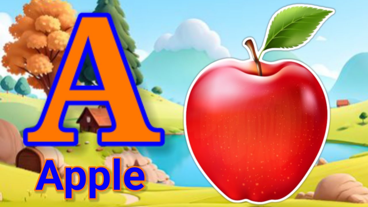 apple ball cat dog elephant , kids learning , KEK , cartoon , a b c d ...