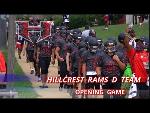 Hillcrest Rams D Team Football Opening Game - YouTube