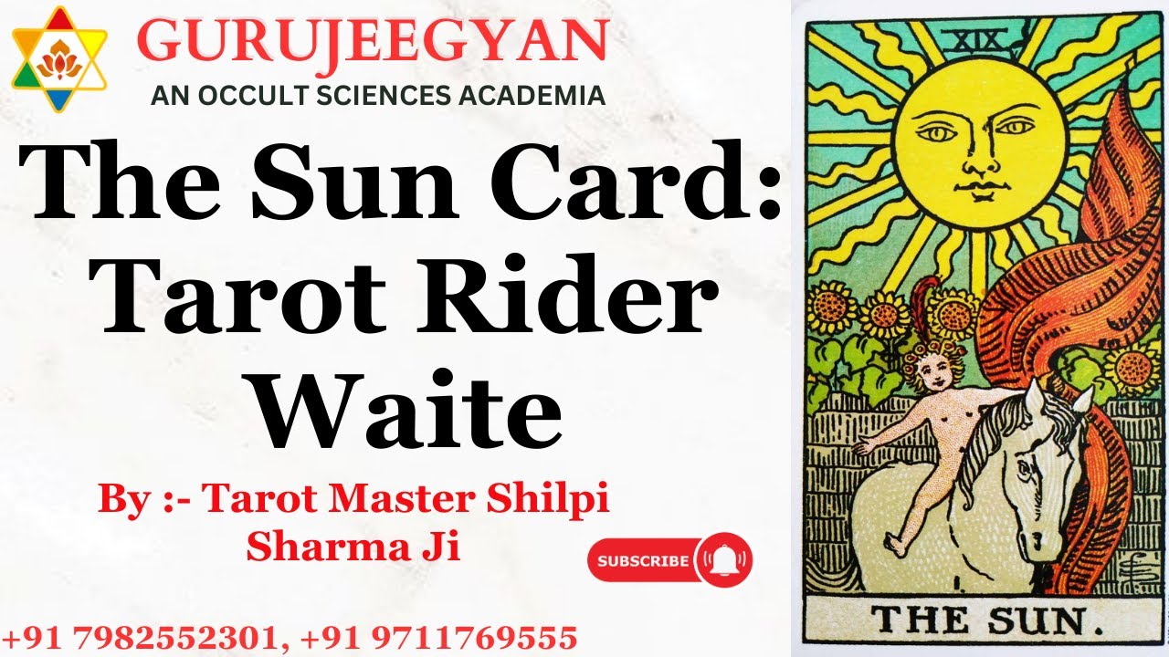 The Sun Card : Tarot Rider Waite ||tarot card reading||tarot reading ...