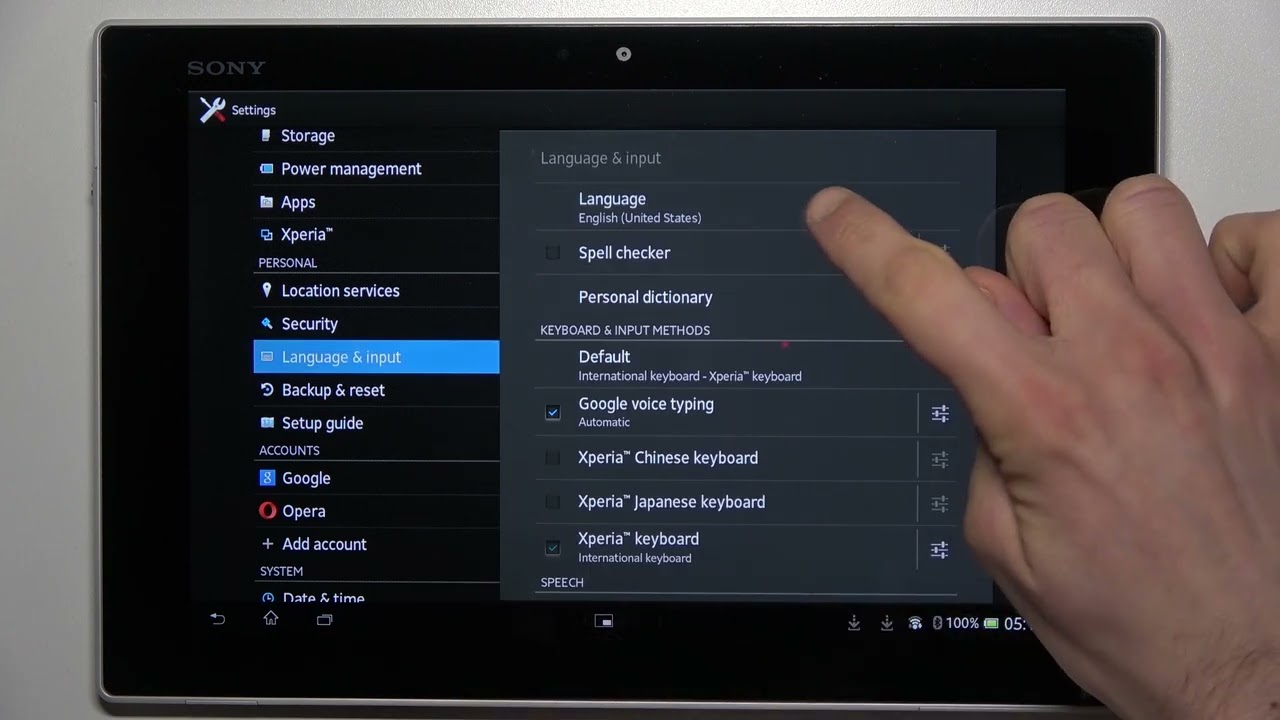 Cómo cambiar el idioma del inglés al español en SONY XPERIA TABLET Z ...
