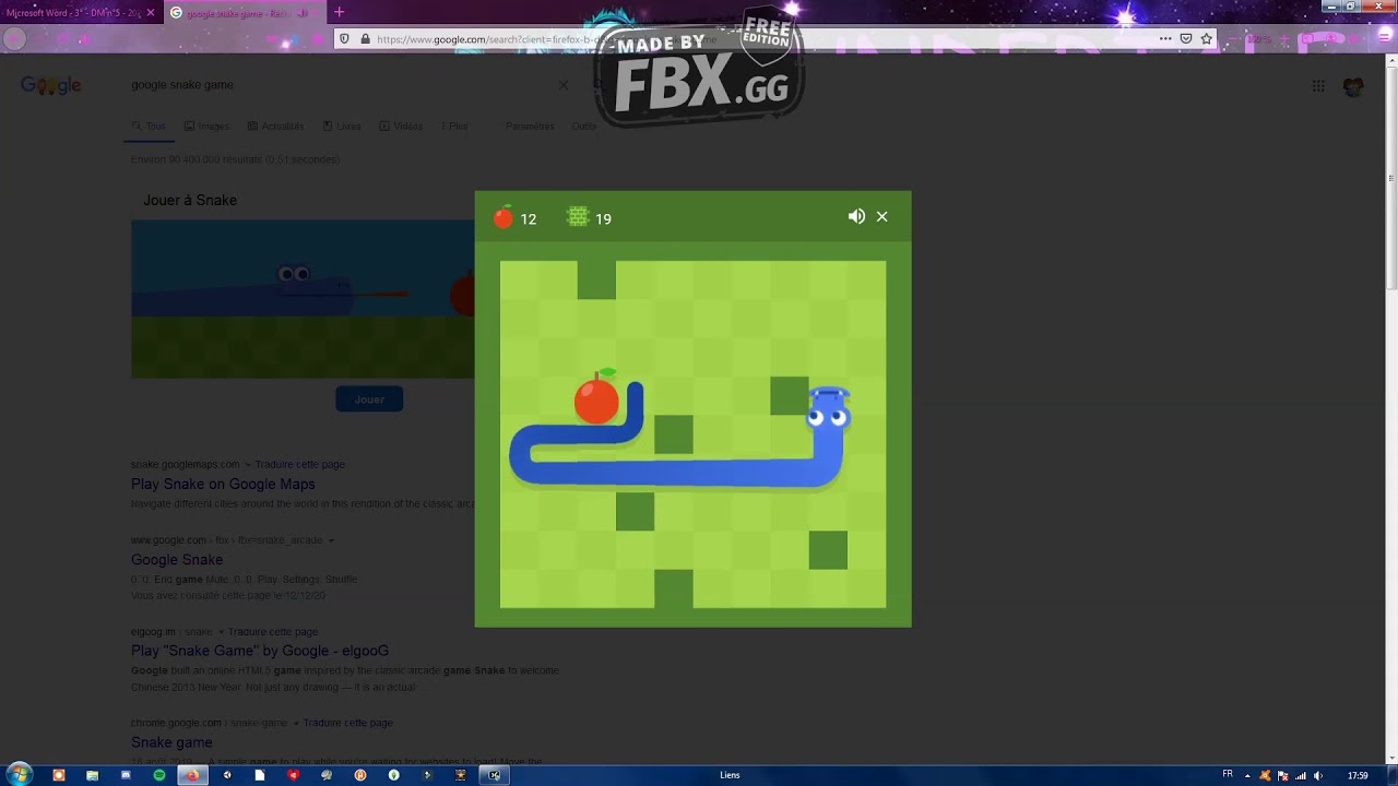 Google Snake Game (Standard) : 20 apple (Small board) - YouTube