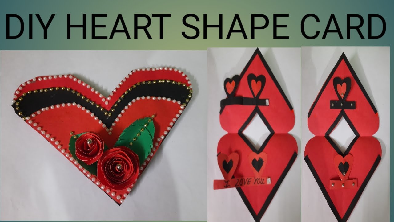 DIY Heart Shape Greeting Card YouTube DIY Heart Shape Greeting Card YouTube