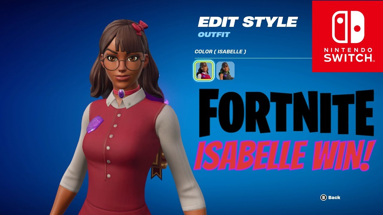 FORTNITE ISABELLE WIN! NINTENDO SWITCH - YouTube