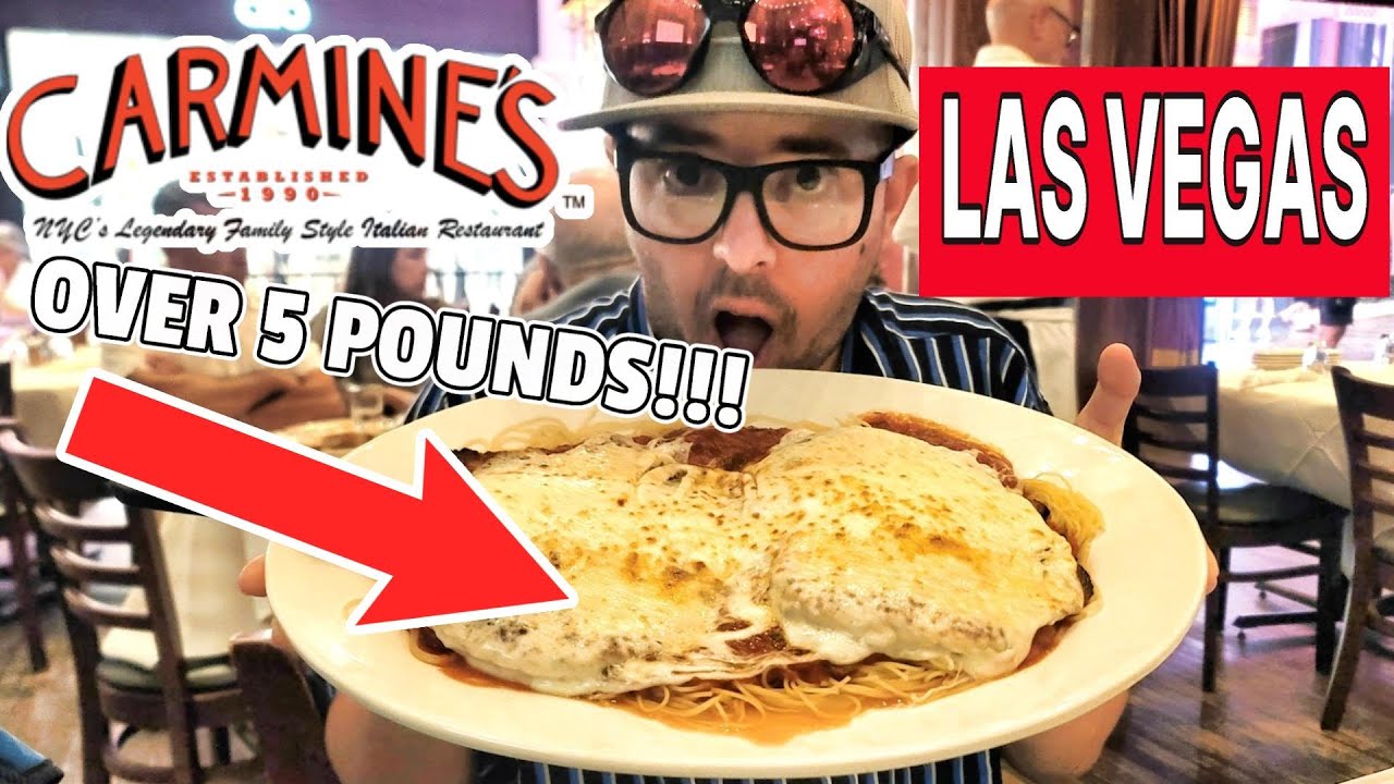 CARMINES ITALIAN NEW YORK FOOD REVIEW IN LAS VEGAS!!! - YouTube