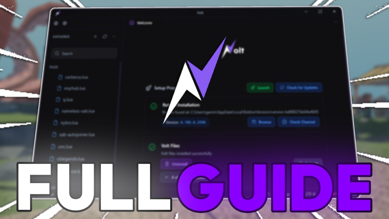 How to Install Volt Roblox Executor (Full Setup Guide) - YouTube