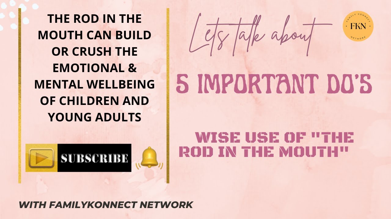 5 important Do's - Wise use of the Rod in the Mouth - YouTube