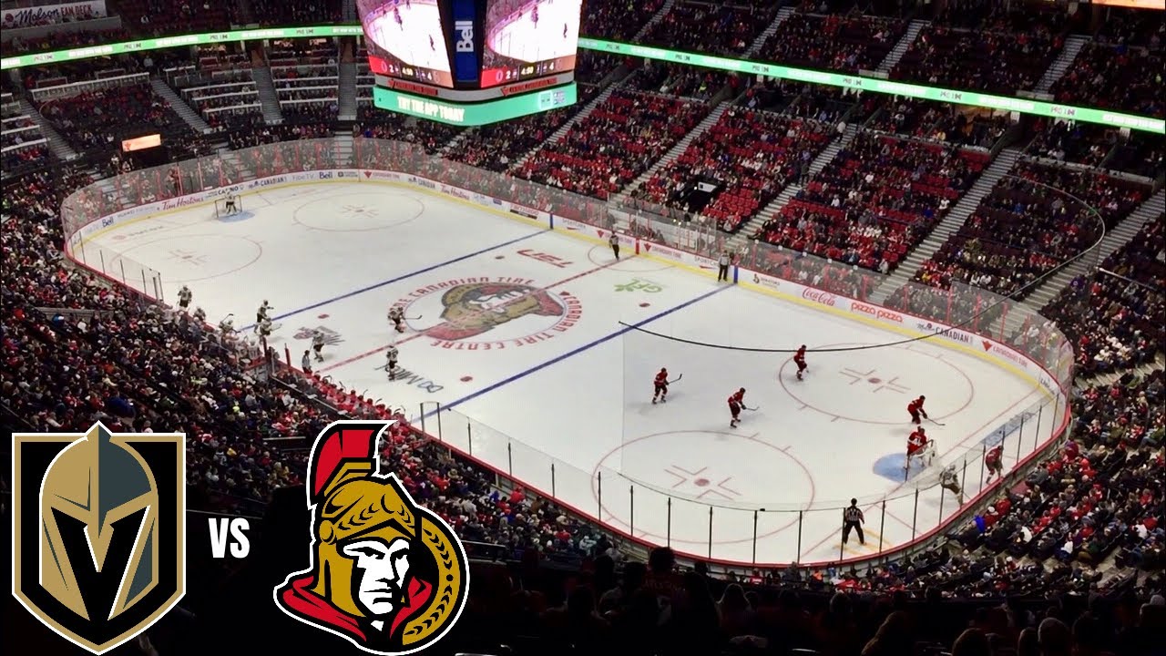 Vegas Golden Knights vs Ottawa Senators | Crowd Point of View - YouTube