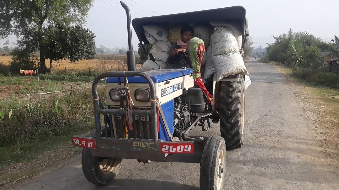 Wheat husk transporting from field to house - YouTube