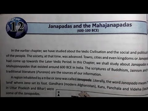 ||DAV Class 6 S.St Ch-12 Janapadas And The Mahajanapadas Full ...