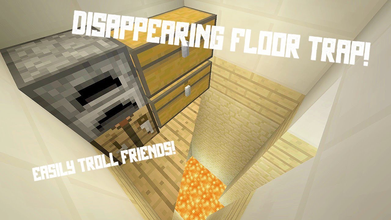 Minecraft- DISAPPEARING FLOOR TRAP [Simple Trap Tutorial] - YouTube