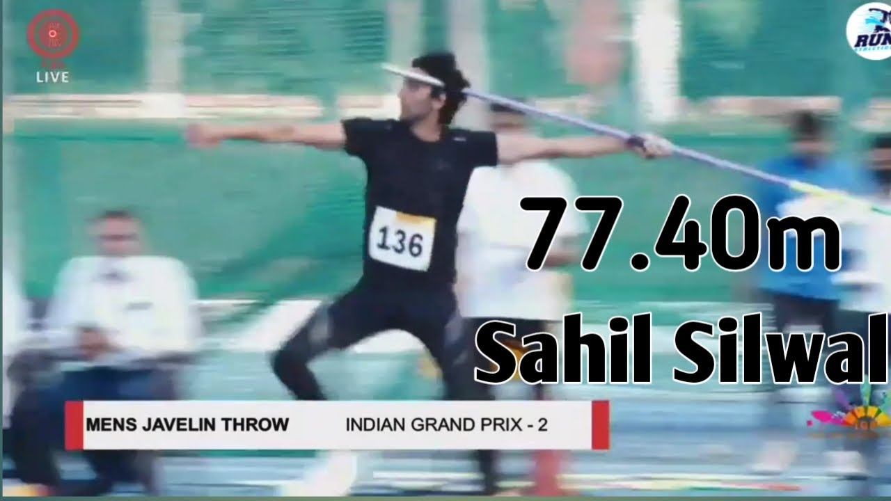 javelin throw men sahil silwal beat Rohit yadv || INDIAN GRAND PRIX-2 ...