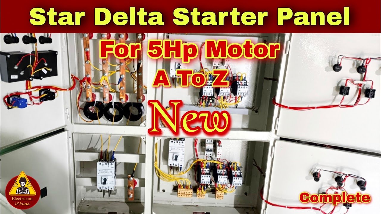 Star Delta Starter | Star Delta Starter Panel Wiring Connection For 5 ...