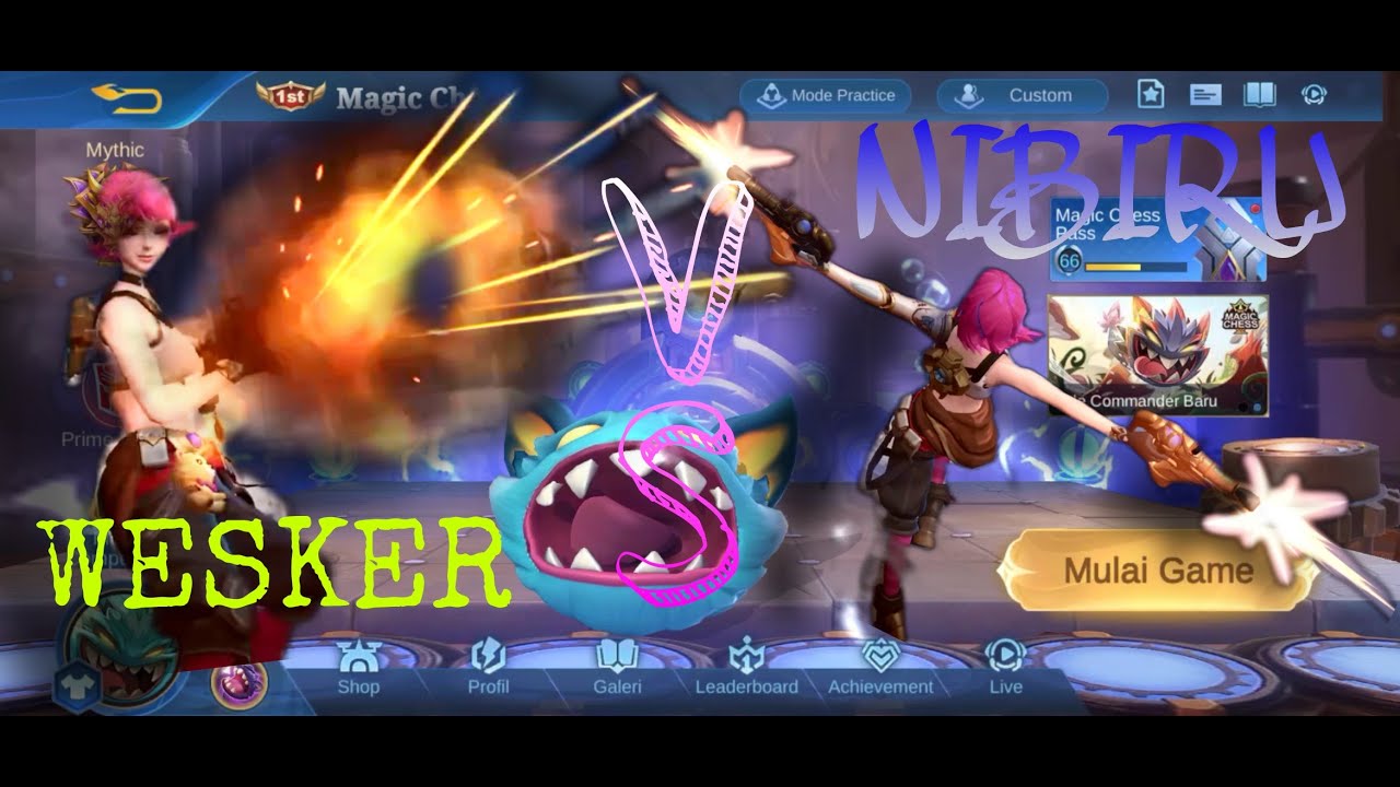 HYPER BEATRIX Wesker vs HYPER BEATRIX Nibiru || COMBO MAGIC CHESS MECH ...