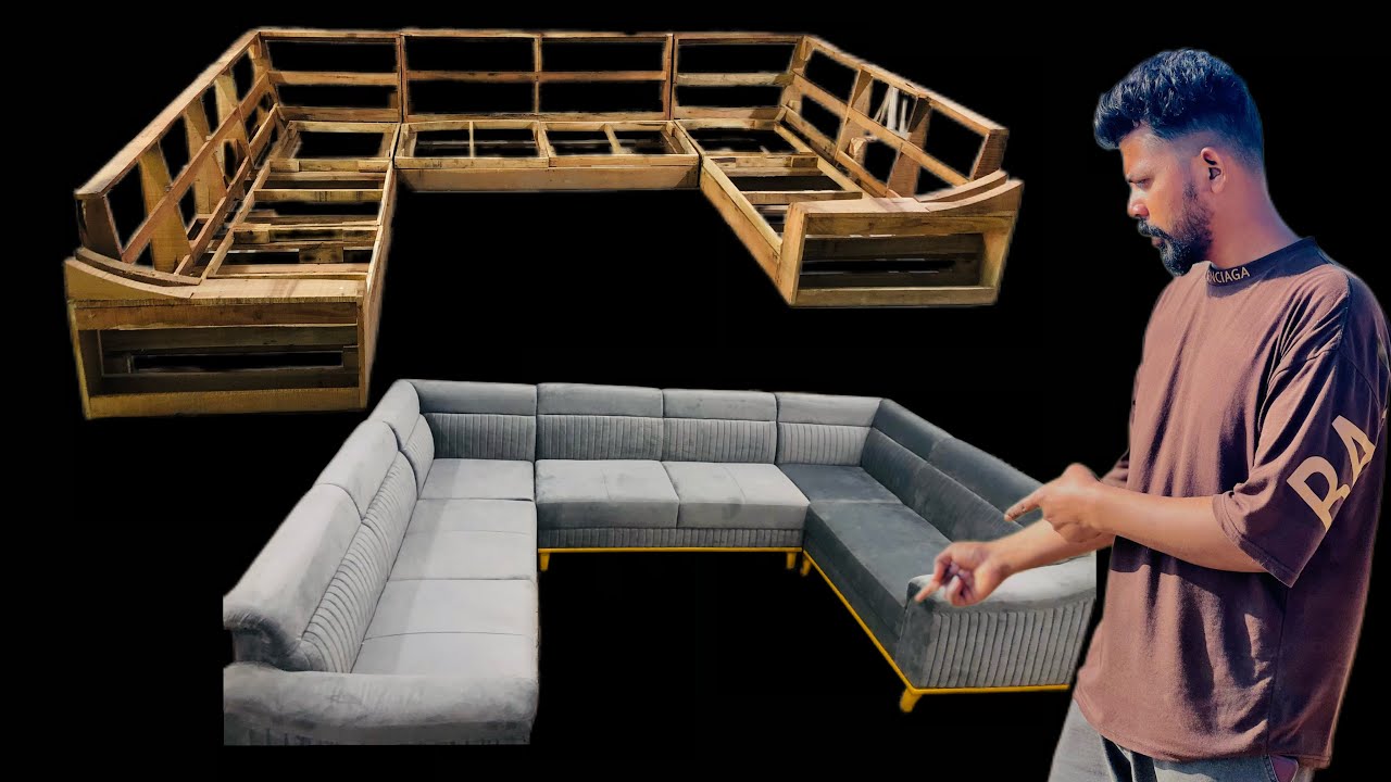 How To Make Luxury Corner Sofa - YouTube