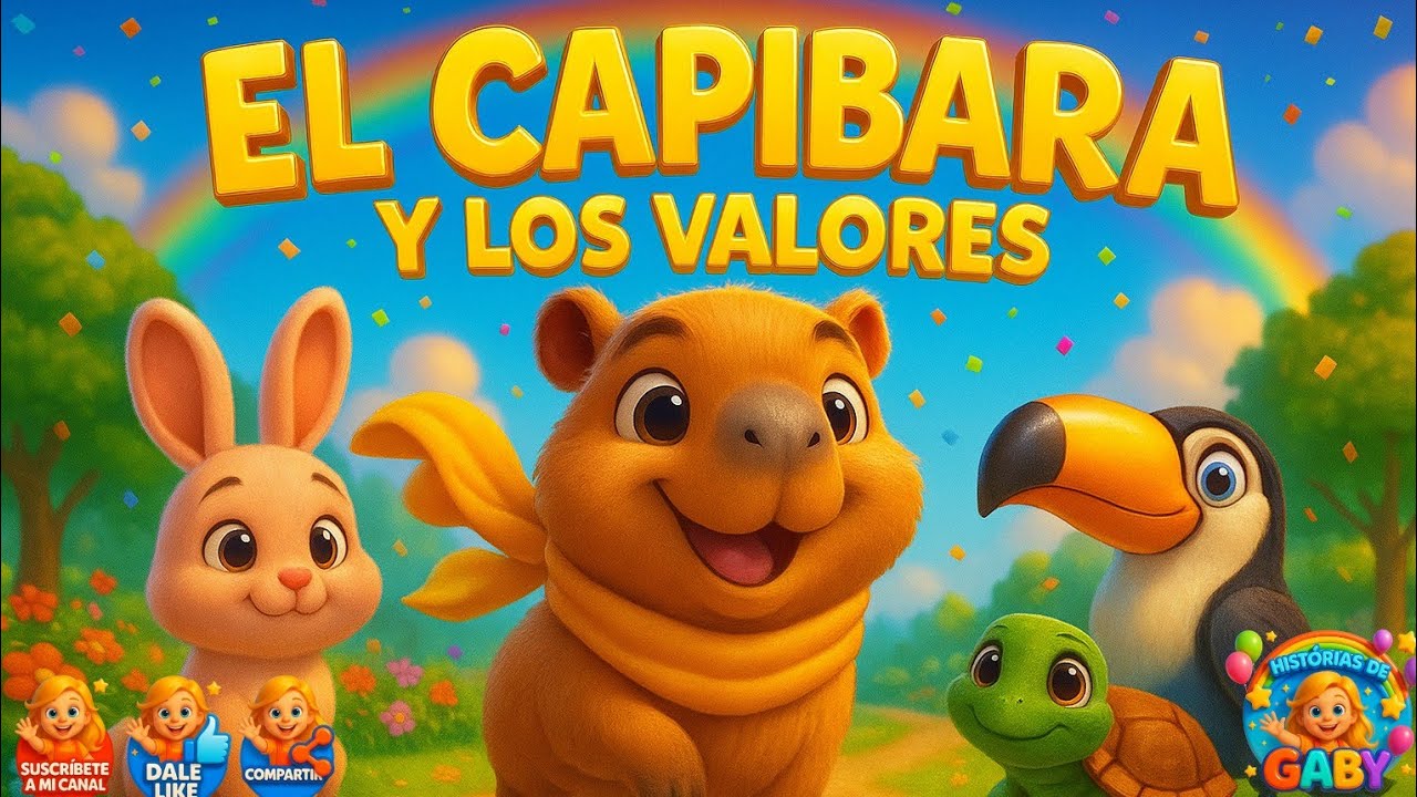 El Capibara y los Valores | Una Canción que Inspira | Cuento Infantil y ...