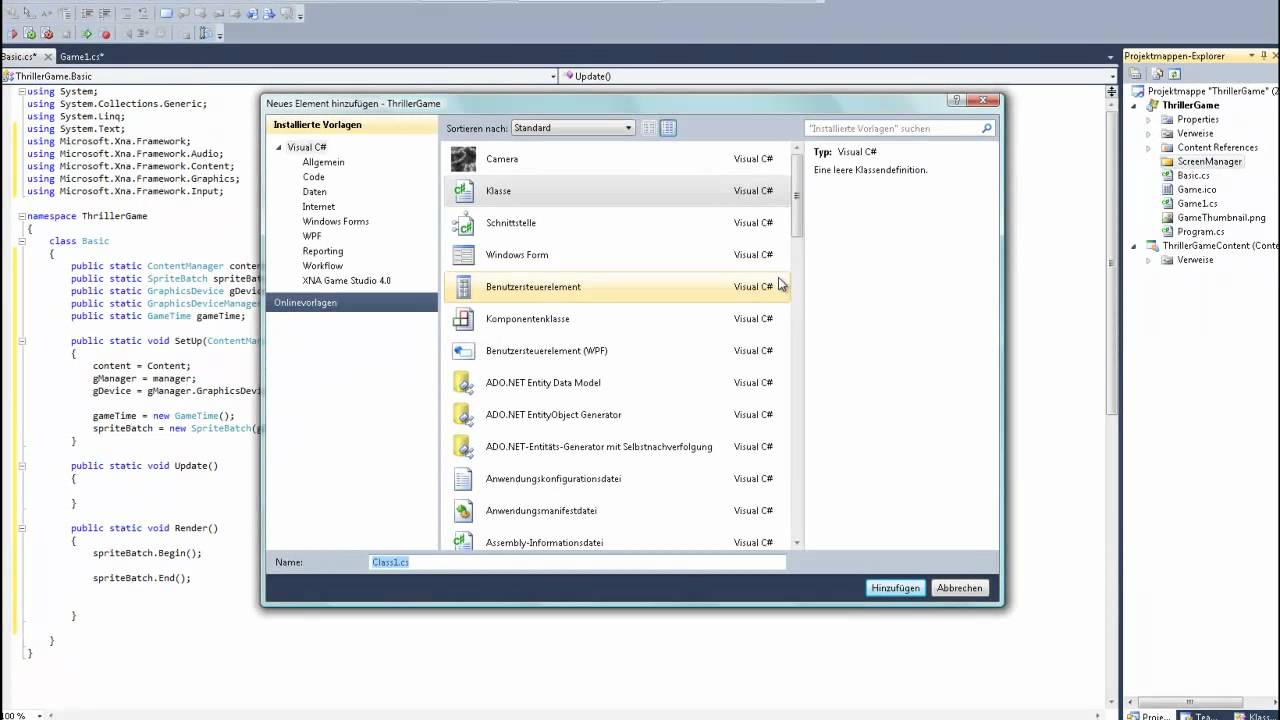 (1) Let's program a 3D game in XNA 4.0 (C#) - YouTube