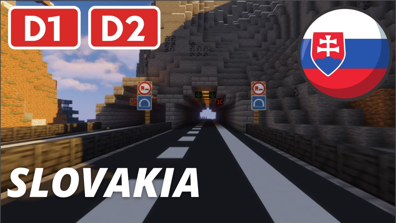 MINECRAFT SLOVAKIA FREEWAYS D1-D2 | SLOVENSKE DAL'NICE V MINECRAFT ...