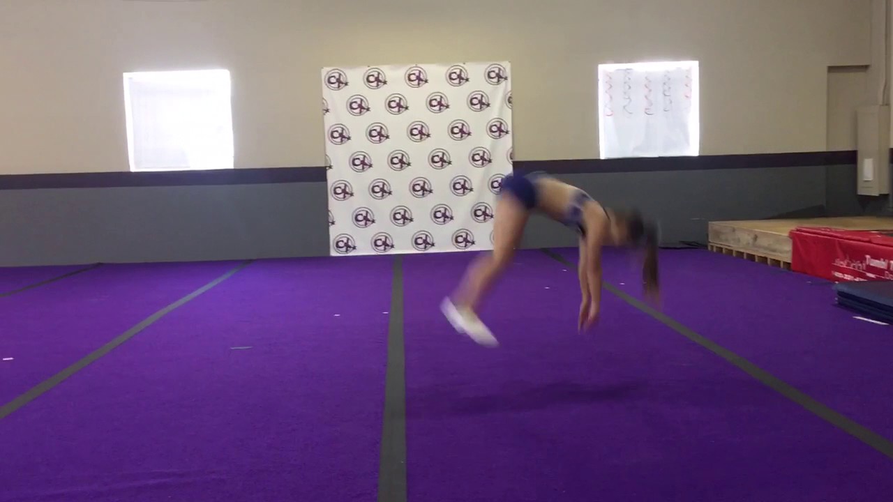 CheerXperience Tumbling: Back Handspring Whip to Back Handspring Tuck ...