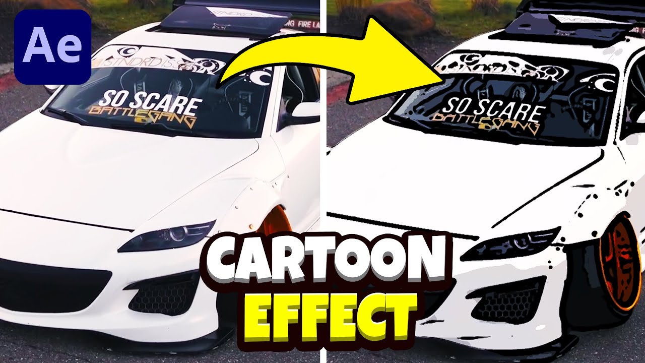 CARTOON EFFECT - AFTER EFFECTS - YouTube