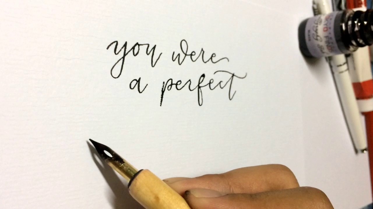 Nib Pens Calligraphy Tutorial (PART2) | ArtsyLetters - YouTube