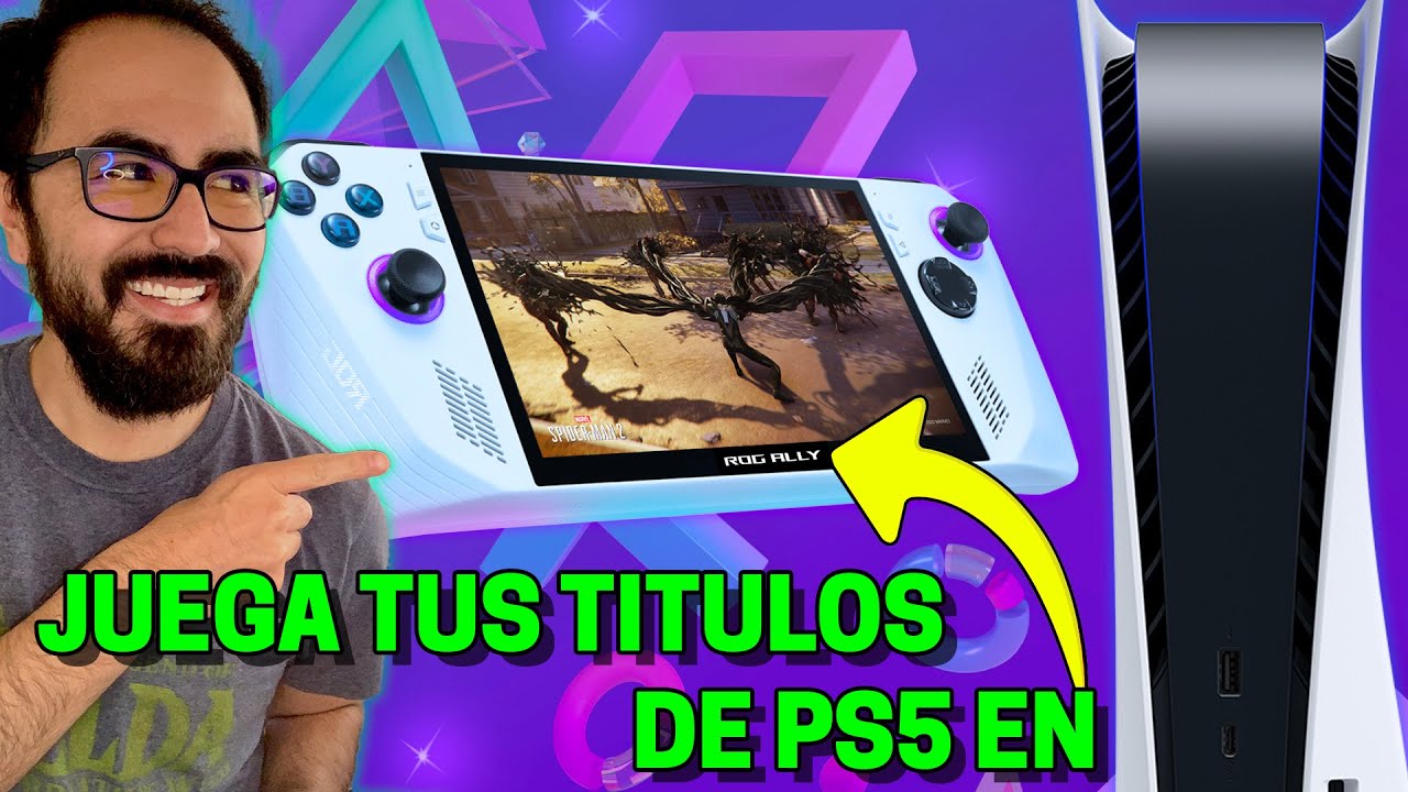 ¿Cómo Usar Tu PS5 En La ASUS ROG ALLY? 🤨 SIN REMOTE PLAY LA CALIDAD ES ...