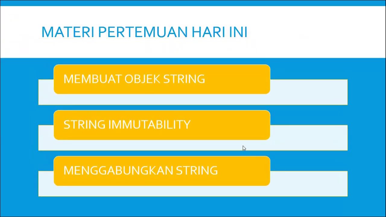 Kelas XII RPL | PBO | 2. String pada Java OOP - YouTube