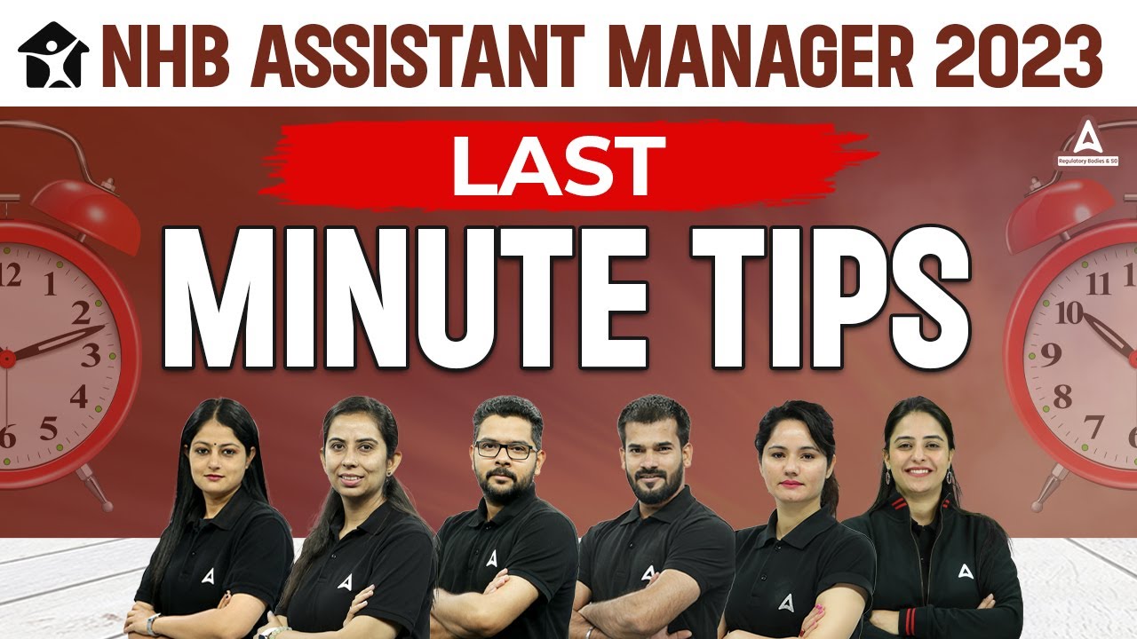 Last Minute Tips for NHB Assistant Manager 2023 | NHB Assistant Manager ...