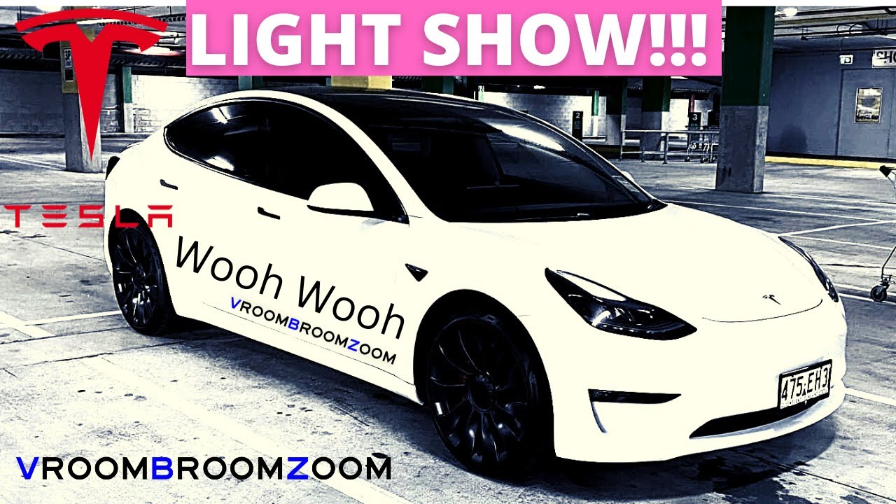 Rnbstylerz - Like Wooh Wooh Tesla Light Show Model 3 Custom - YouTube
