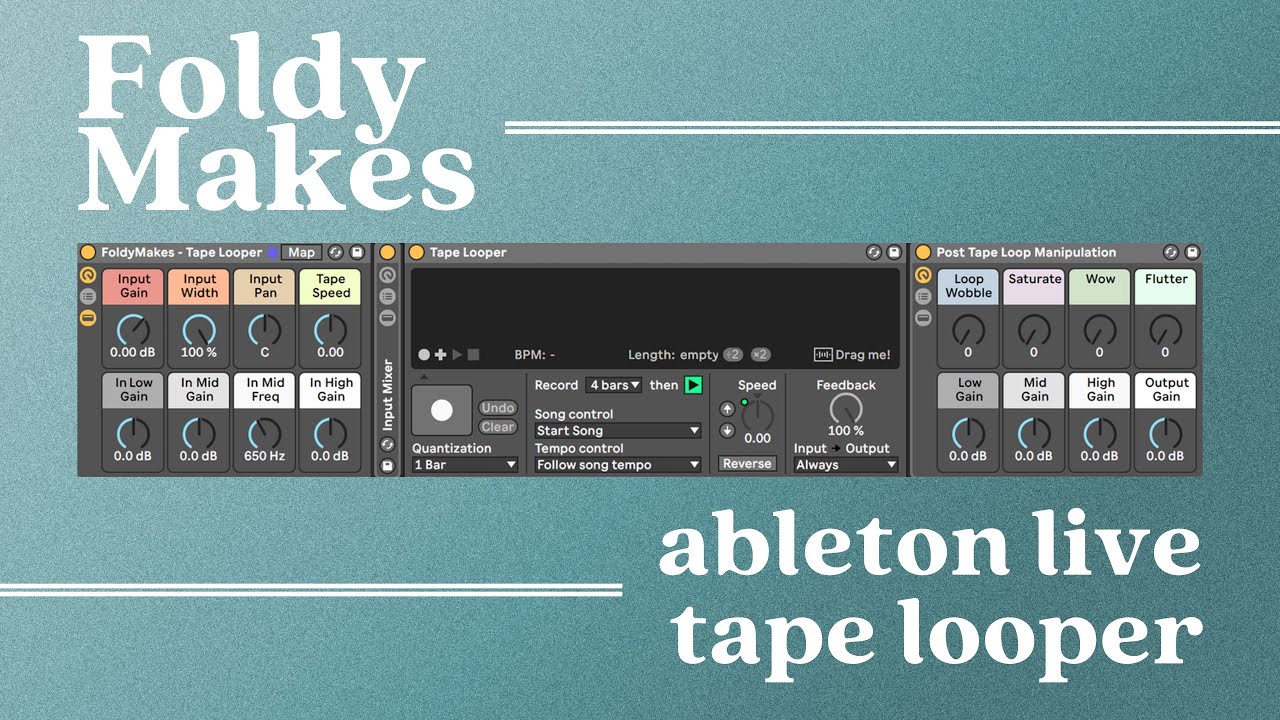 A Tape Looper Device for Ableton Live - YouTube
